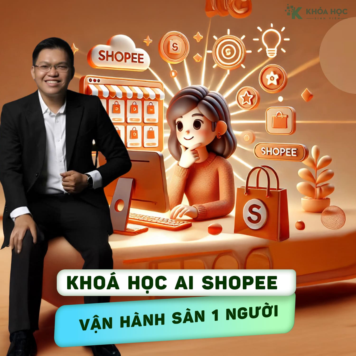Khoá Học AI Shopee – Vận Hành Sàn 1 Người - Khóa học uy tín